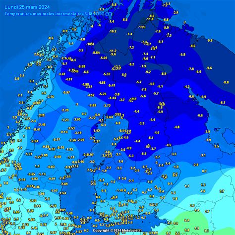 Meteociel Températures Maximales De La Veille En Finlande