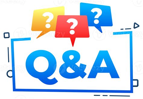 Questions And Answers Concept With Colorful Speech Bubbles Over Blue