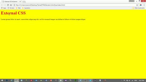 Web Tasarımı Dersleri Css Ders 22 External Css Kullanımı Youtube