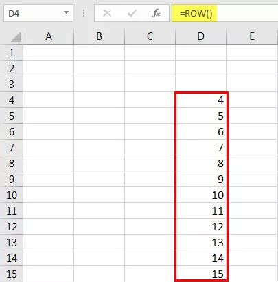 Fonction ROW Dans Excel Formule Exemples Comment Utiliser La