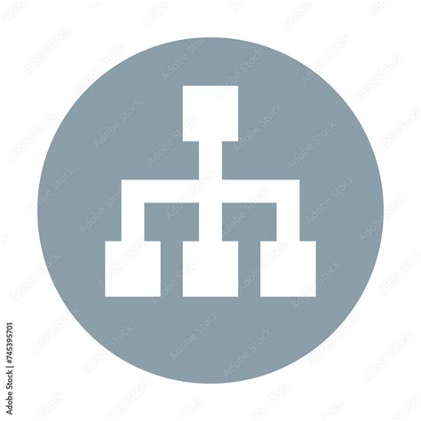 Hierarchy Structure Or Chain Of Elements Icon Control Pyramid
