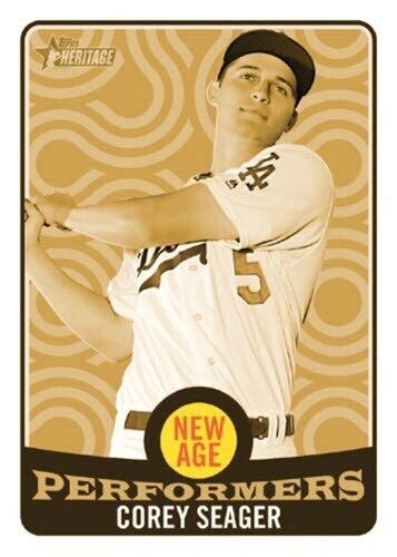 Corey Seager 2017 Topps Heritage New Age Performers Gold 5x7 Jumbo Card