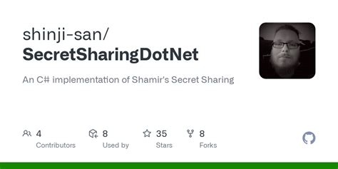 GitHub Shinji San SecretSharingDotNet An C Implementation Of Shamir S Secret Sharing