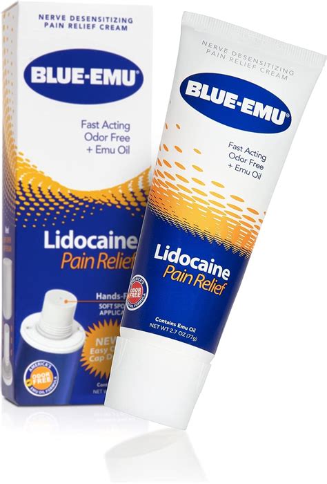 Blue Emu Lidocaine Pain Relief Cream Blue Emu Lidocaine Adormecer Crema