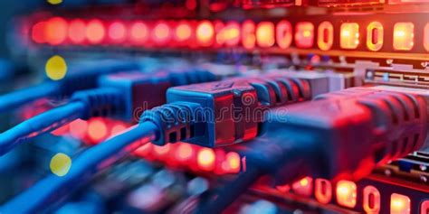 Modern Data Center With Highspeed Network For Efficient Operations And