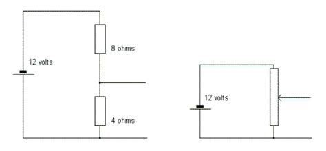 Potential Dividers Tutorial Circuits Potential Divider Resource Electronics Direct Current