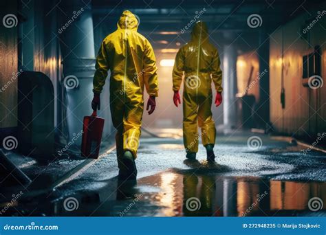 Collecting Hazardous Material Generative AI Stock Illustration