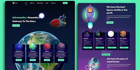 Build A Responsive Space Travel Agency Website Html Css And