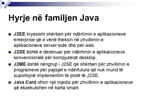Programim Mobile Leksion Tema Programimi Mobile në Java