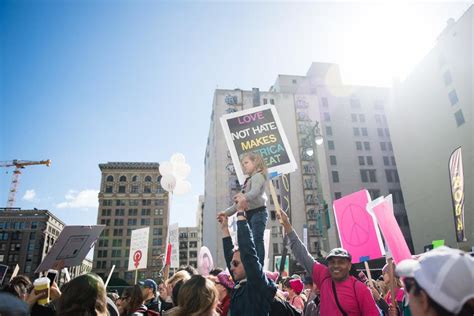 Womens March London Crowds Take To Streets For Times Up Rally