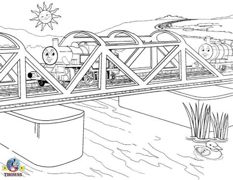 Covered Bridge Coloring Coloring Pages