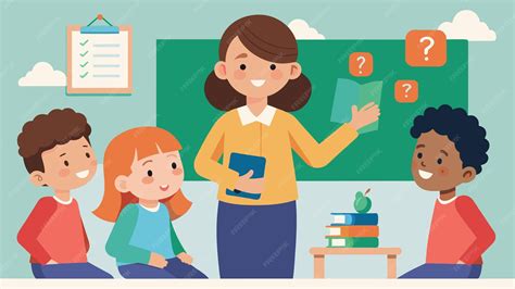 The Teacher Quizzing The Class On The Meaning Of The New Words They Learned In The Previous