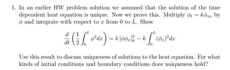 Solved In An Earlier Hw Problem Solution We Assumed That The