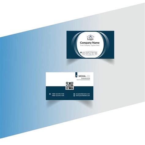 Premium Vector A Business Card For Company Name Company Name