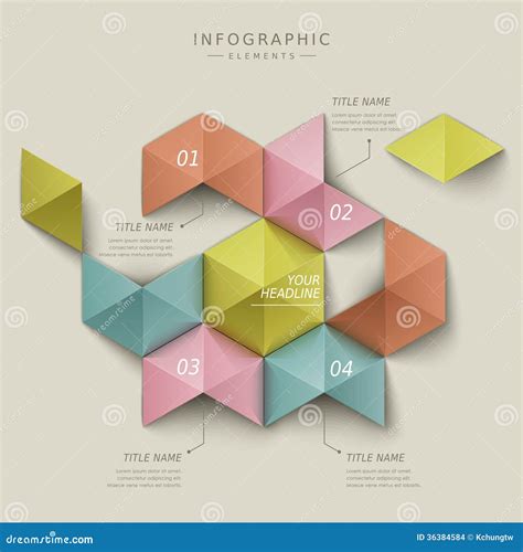 Abstract Hexagon Infographics Stock Vector Illustration Of Element