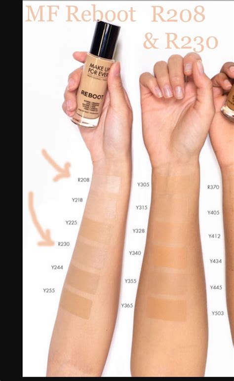 Makeup Forever Color Chart