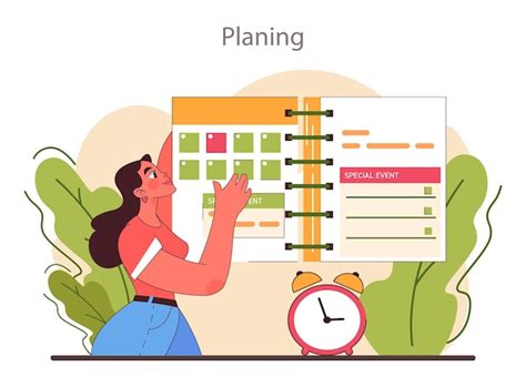 Premium Vector Planning And Organization Of Tasks On Board Character Planning Or Checking