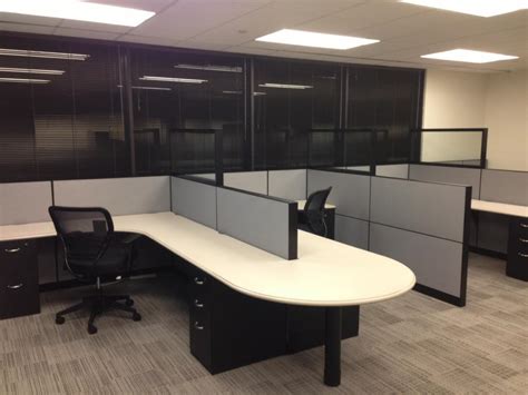 Used Office Cubicles Steelcase Montage Glass Privacy At Furniture Finders