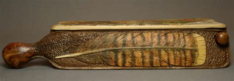 Dennis Poeschel Decorative Carved Scenic Turkey Call Lava Creek