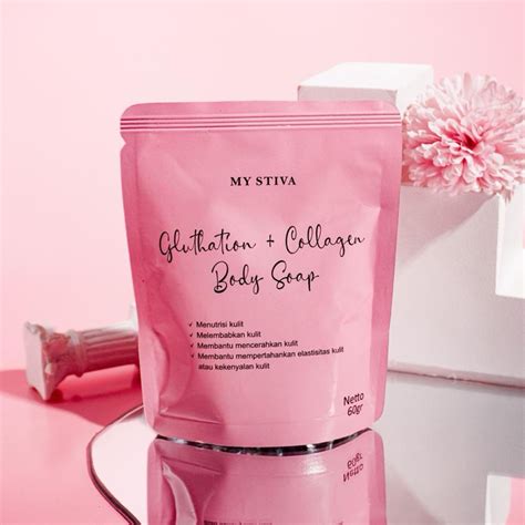 Jual Gluthation Collagen Body Soap My Stiva Free Jaring 80gr Ori By
