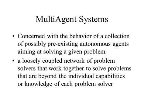 multiagent systems distributed artificial intelligence multiagent