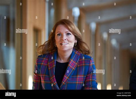 Edinburgh Scotland Uk 22 February 2024 Ash Regan Msp At The Scottish
