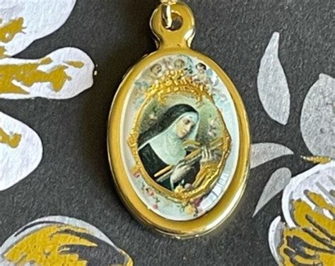 Gold Tone St Rita Of Cascia Patron Saint Of The Impossible Photo
