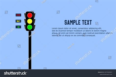 Trafic Light Package Illustration Description Illustration Stock Vector