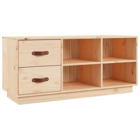 Banco Zapatero Madera Maciza De Pino 100x34x45 Cm Vidaxl Con Ofertas En