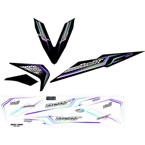 Jual STRIPING BEAT NEW SAMPAI TRANSPARAN UV MAXDECAL BAHAN BENING Shopee Indonesia