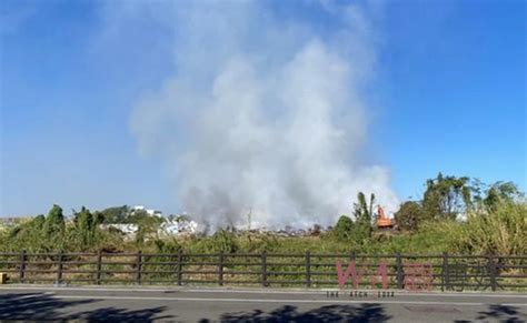 觀傳媒 雲嘉南新聞 嘉義縣環保局火災空氣品質通知 提醒鄰近嘉義市鄉鎮留意自我防護