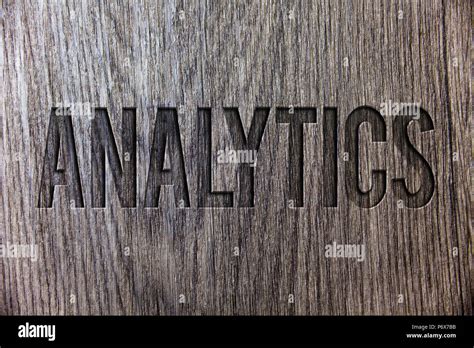 Conceptual Hand Writing Showing Analytics Business Photo Showcasing