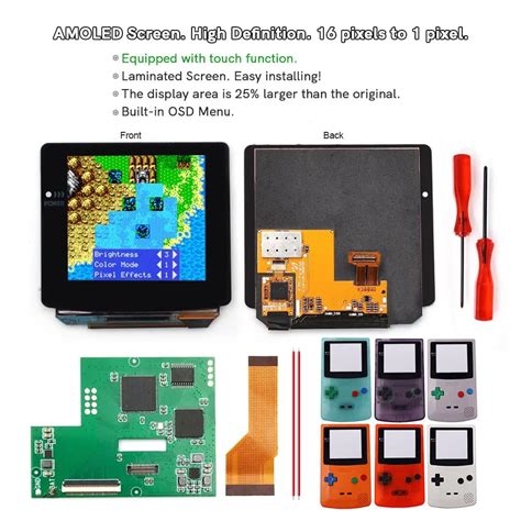 Ensemble Cran Tactile LCD OLED GBC Regional R Tro PIXEL AMOLED Pour Document D Lib R