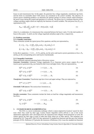 Optimal Reactive Power Scheduling Using Cuckoo Search Algorithm PDF