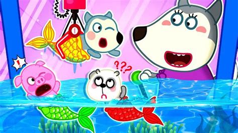 کارتون خانواده گرگ با داستان پری دریایی کوچک