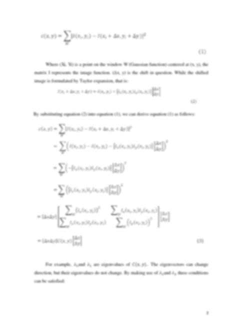 Solution Corner Detection Using Harris Method Studypool