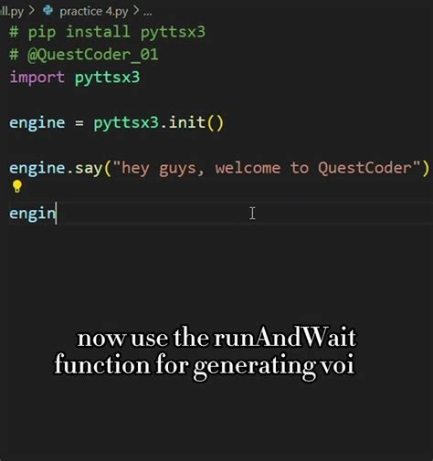 Now Convert Text To Speech Using Python Bot Python Pyttsx3 Coding Shorts Viralvideo Youtube