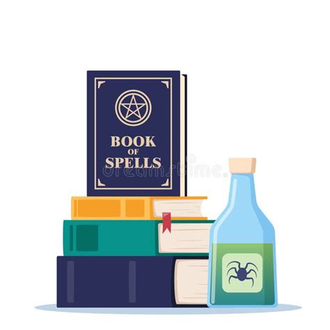 Magician Tools Cute Composition Wizard Magic Mystery Amulet Spell Book Crystal Ball Magic