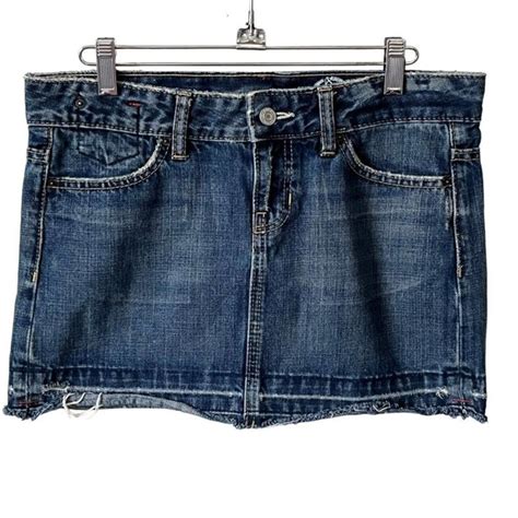 Gap Skirts Gap 969 Ltd Ed Denim Micro Mini Blue Jean Skirt 4 Y2k