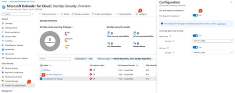 secret scanning in azure devops with defender for devops azure cloud