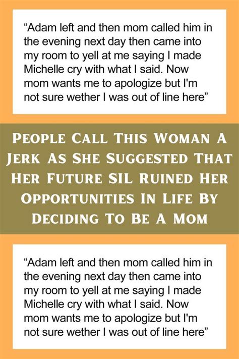 Aita For Telling My Brothers Fiancée That The Reason She Couldnt Get