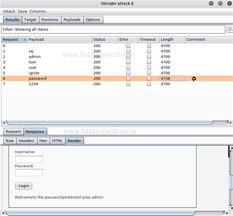 Brute Force Website Login Page Using Burpsuite