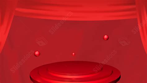 Red Festival Sky Fireworks Curtain Beautiful Powerpoint Background For