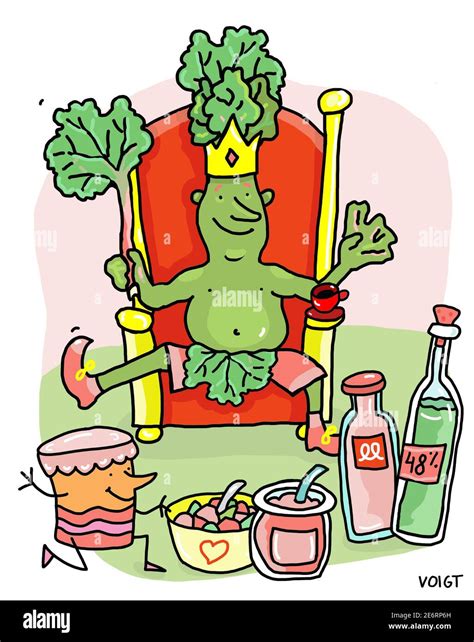 Cartoon Rhabarber Ausgeschnittene Stockfotos Und Bilder Alamy