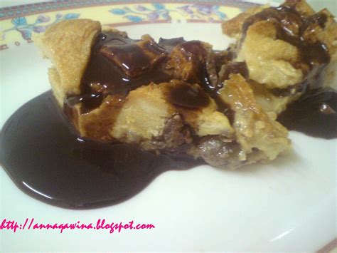 Heyy Annaqawina Disini Puding Roti Sos Coklat