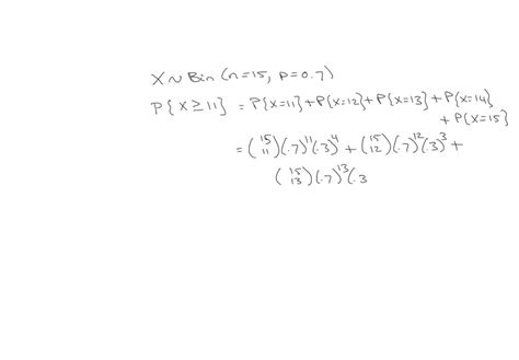 Solved Suppose X Is A Binomial Random Variable With Trials And A
