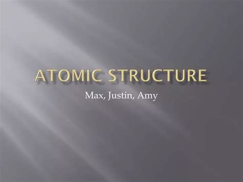 PPT Atomic Structure PowerPoint Presentation Free Download ID 2750383