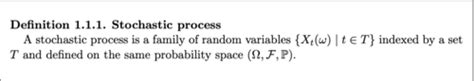Stochastic Processes Flashcards Quizlet