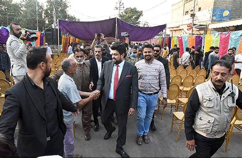Governor Of Sindh Kamran Khan Tessori Shaking Hands With A Civilian