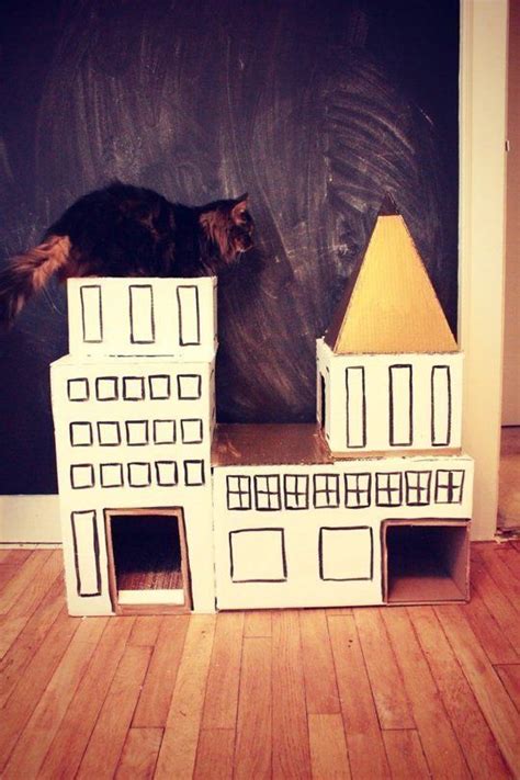 Encontre Receitas Deliciosas Cybercook Cardboard Cat House Cat Diy